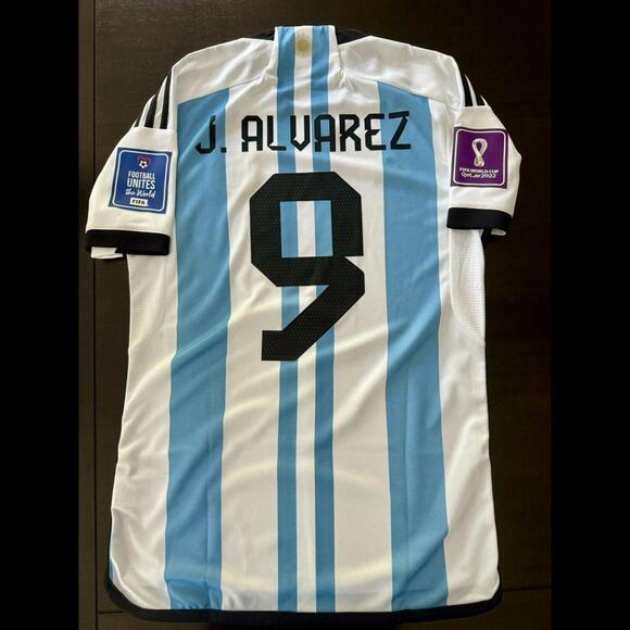 adidas | Shirts | Adidas Argentina 222 World Cup Final Jersey Julian ...